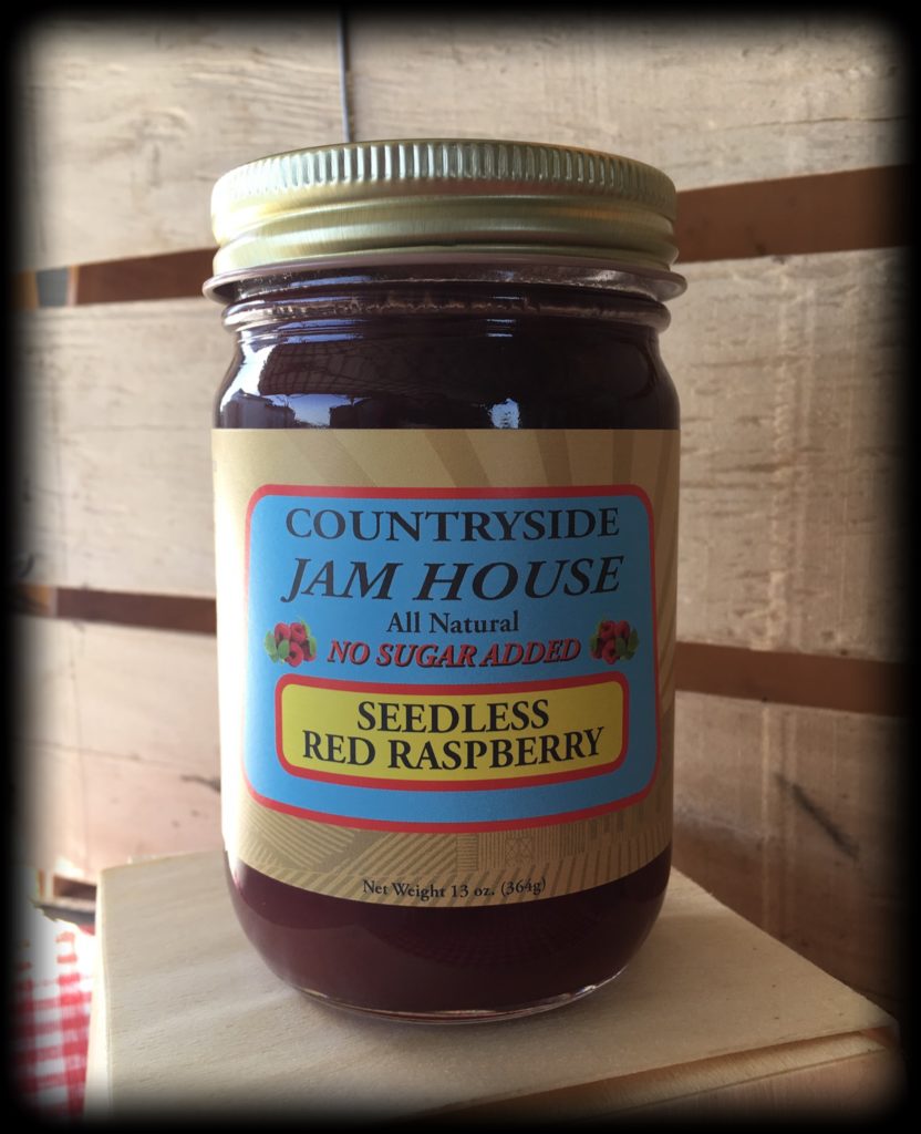 No Sugar Added Seedless Red Raspberry Jam → Blackberry Hill Farms Jams ...